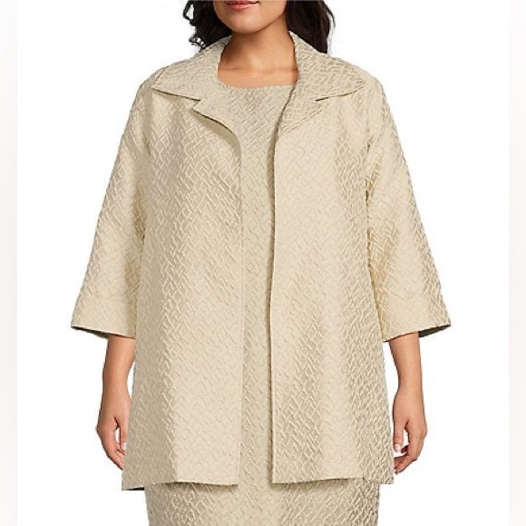 Caroline Rose | Jackets & Coats | Caroline Rose Shimmerburnout Jacquard ...